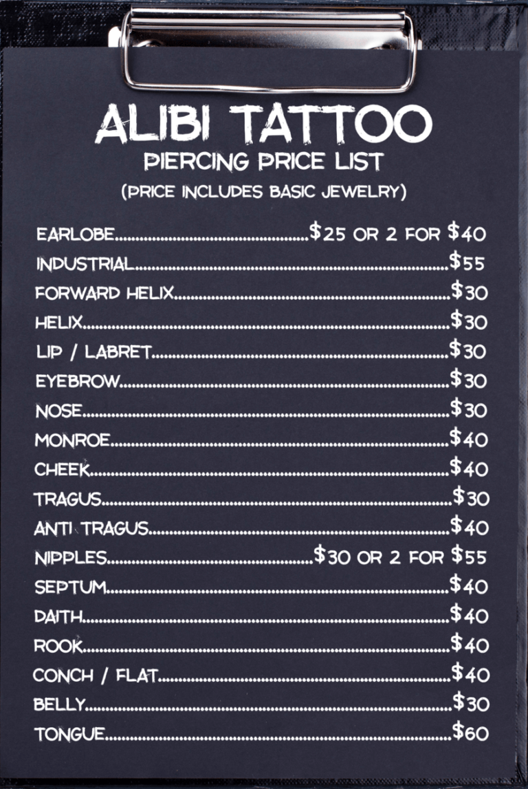 Piercing - Alibi Tattoo & Piercing - Hallam, PA